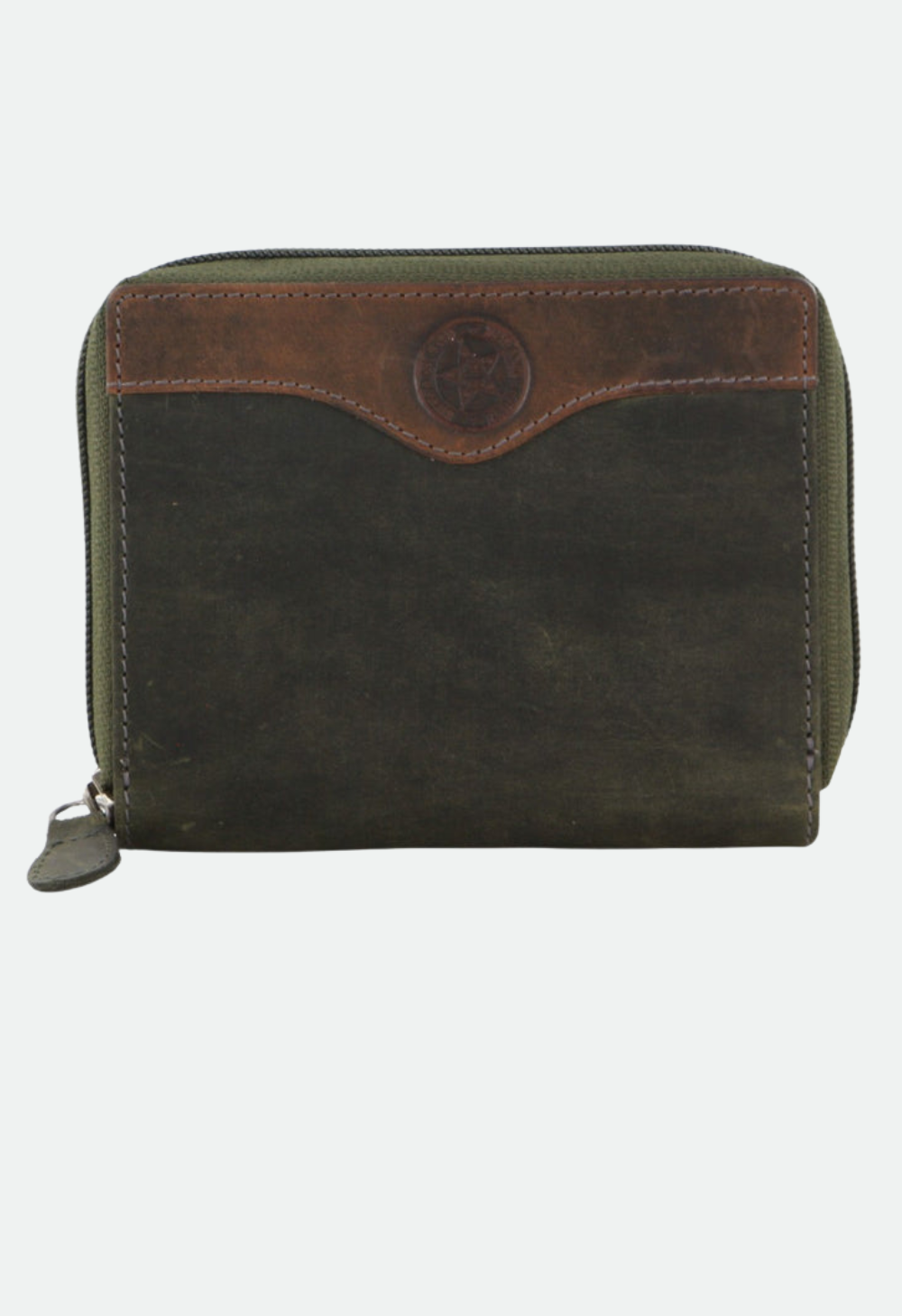 Billy The Kid Olive Leather Wallet with Zip – Lucknow Skin Shop and ...