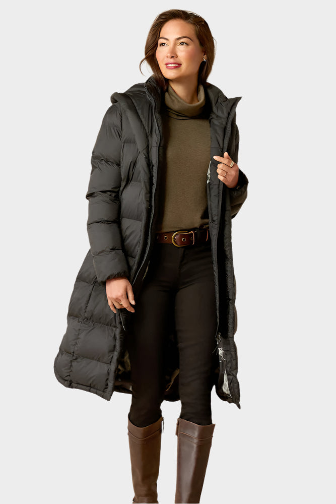 Ariat Women's Norfolk Puffa Long Insulated Coat - Black – Lucknow Skin ...