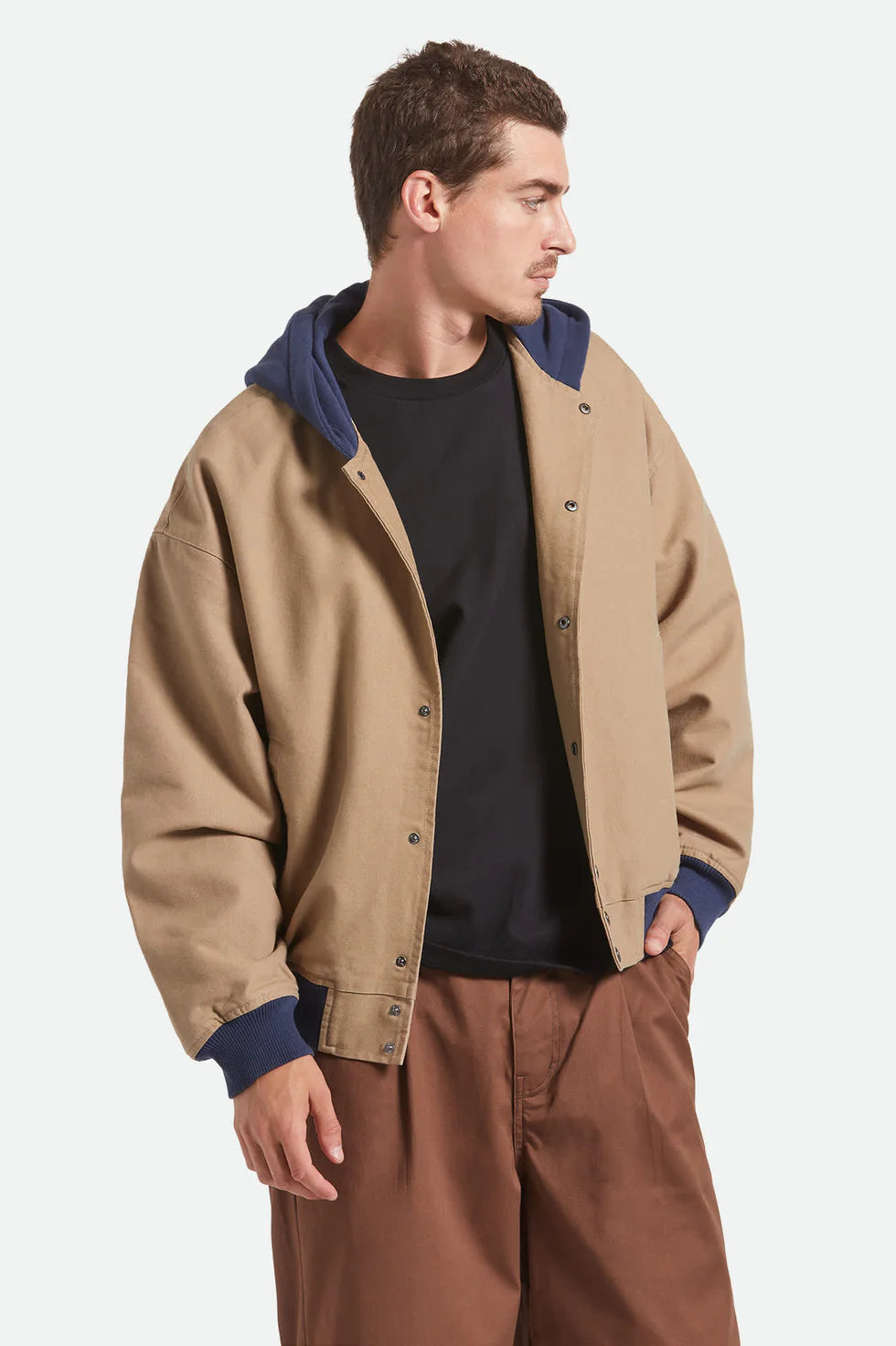 Brixton Men's Canvas Hooded Bomber Jacket – Lucknow Skin Shop and Boot Barn