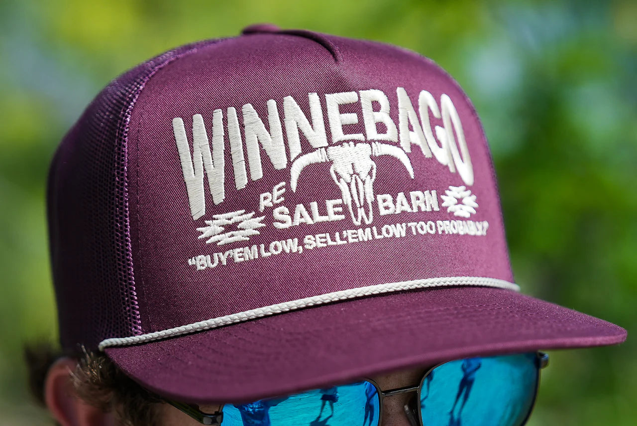 Maroon Winnebago Sale Barn Cap – Lucknow Skin Shop and Boot Barn