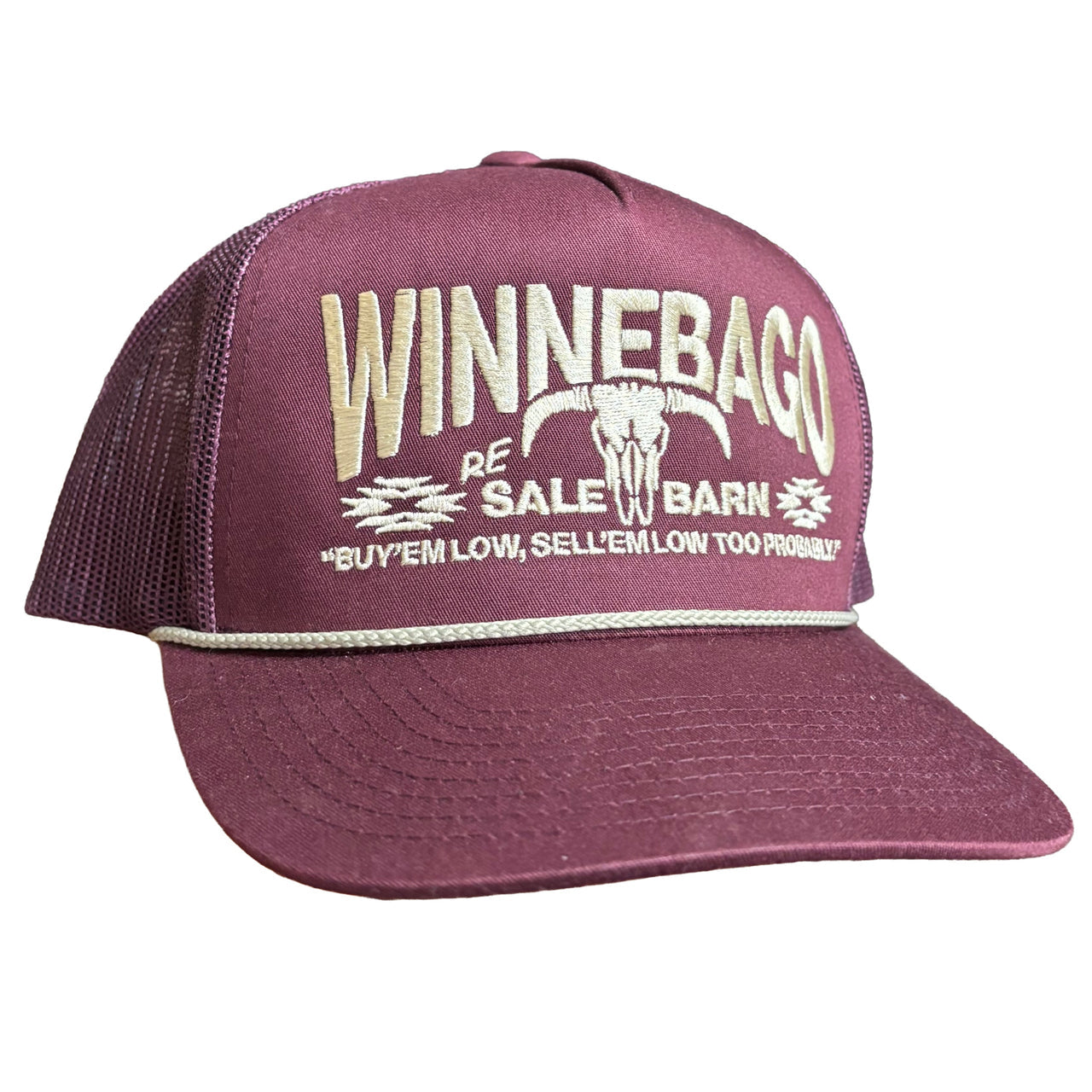 Maroon Winnebago Sale Barn Cap – Lucknow Skin Shop and Boot Barn