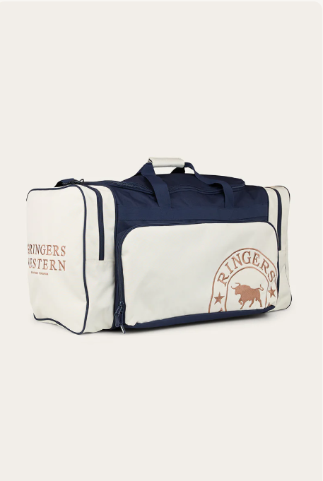 Rider Sports Bag - Navy / Off White – Lucknow Skin Shop and Boot Barn